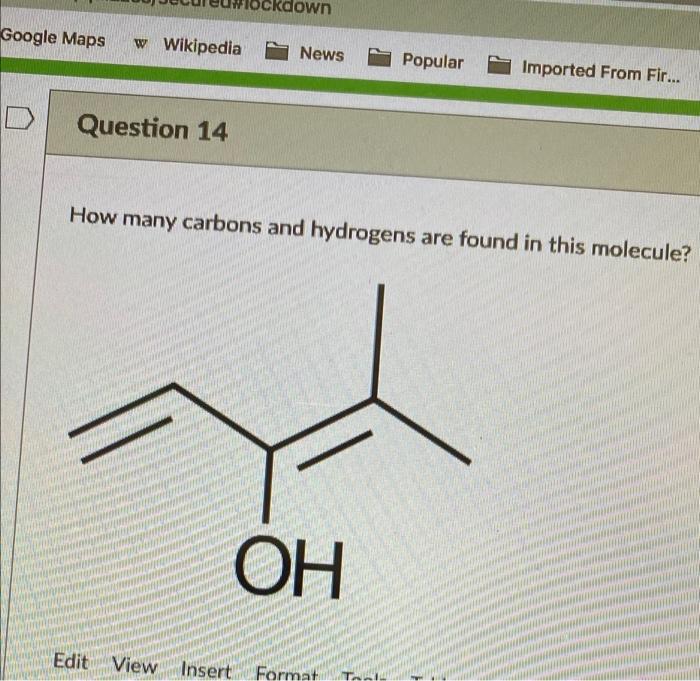 Solved Question 17 Name the following molecule. . SH Edit | Chegg.com
