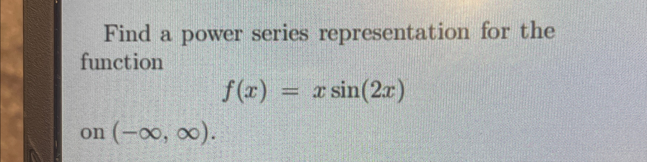 Solved Find a power series representation for the | Chegg.com