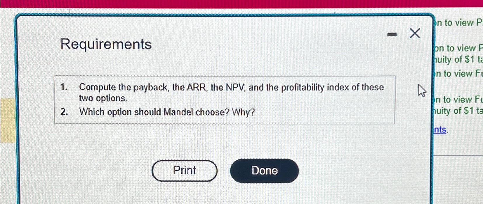 Mandel Manufacturing, Inc. has a manufacturing | Chegg.com