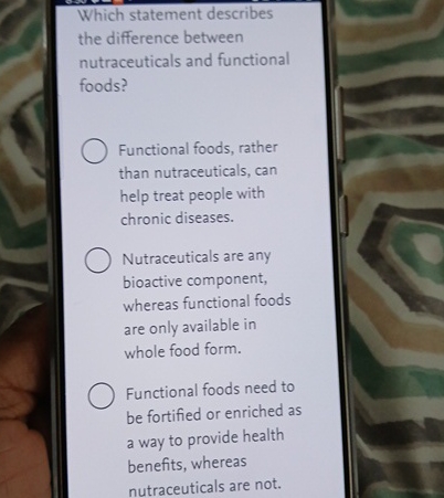 Solved Which statement describes the difference between | Chegg.com