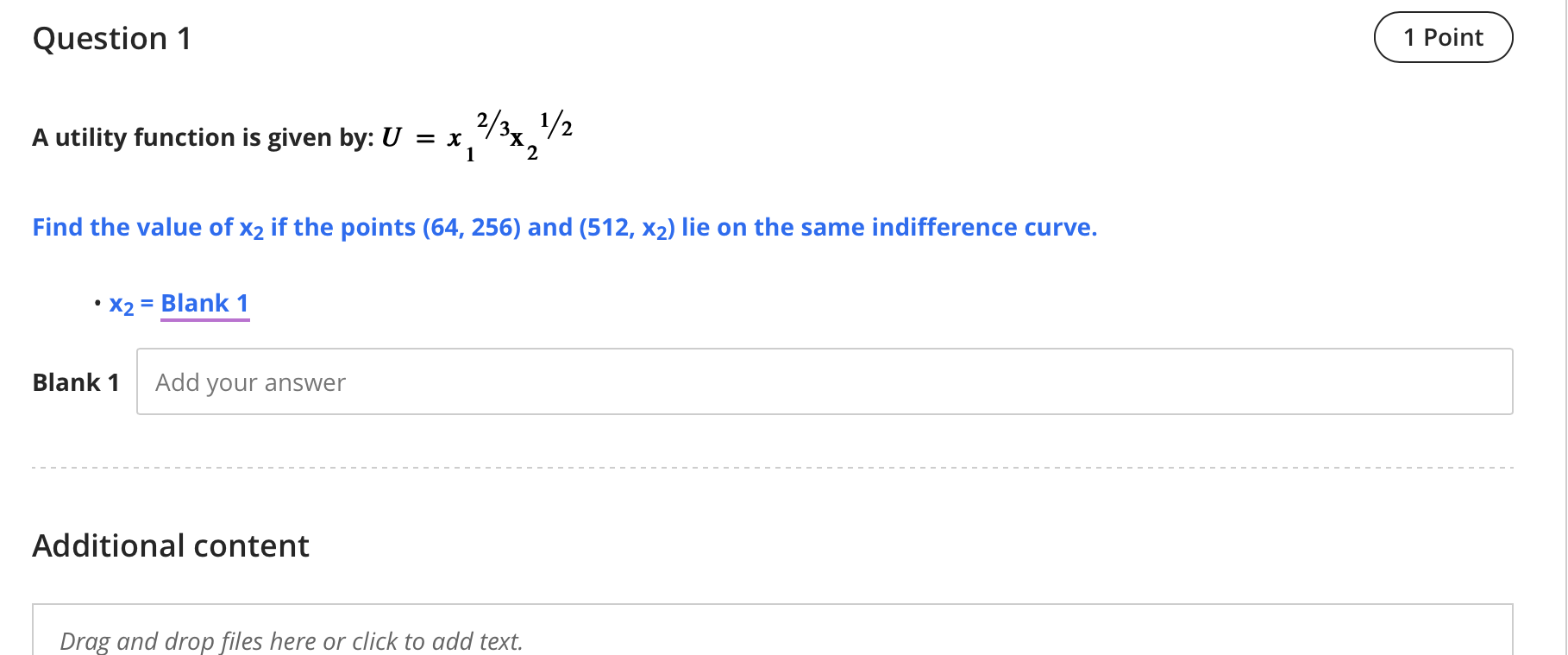 Solved Question 1A utility function is given by: | Chegg.com Solved Question 1A utility function is given by: | Chegg.com