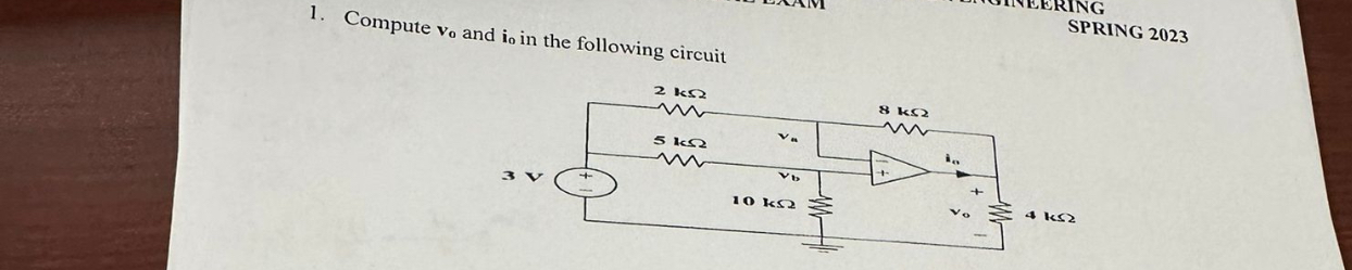 Solved Compute v0 ﻿and i0 ﻿in the following circuit | Chegg.com