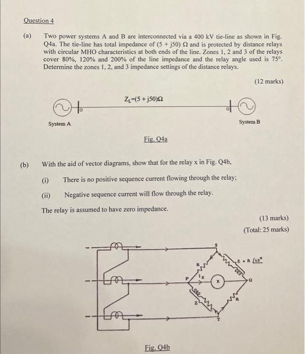 Solved (a) Two power systems A and B are interconnected via | Chegg.com