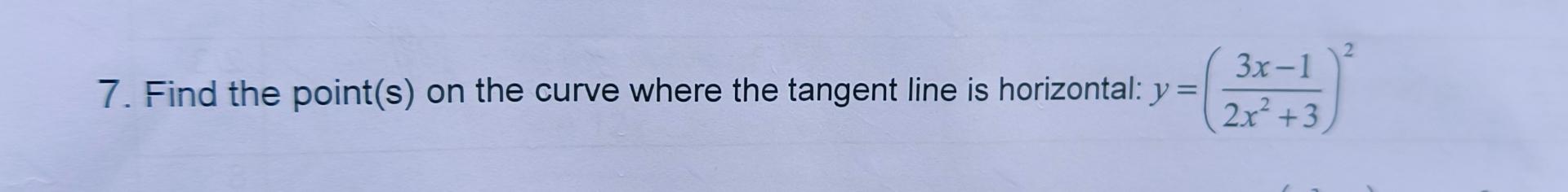 Solved Find the point(s) ﻿on the curve where the tangent | Chegg.com