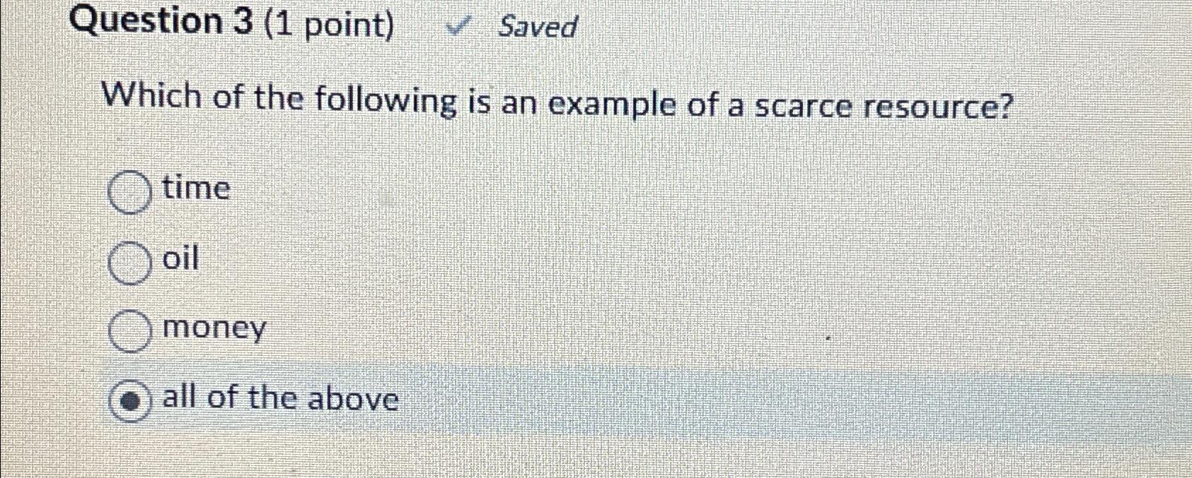 Solved Question 3 (1 ﻿point) ﻿SavedWhich of the following | Chegg.com