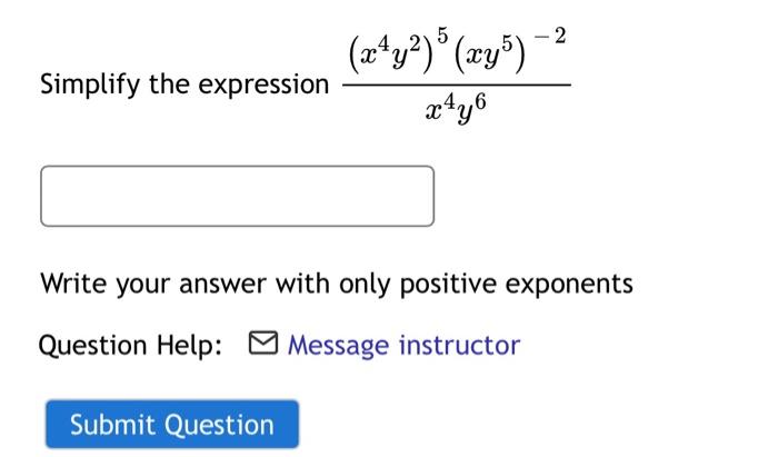 Solved 2 (24y2)" (xy") - ? Simplify the expression 4,16 | Chegg.com