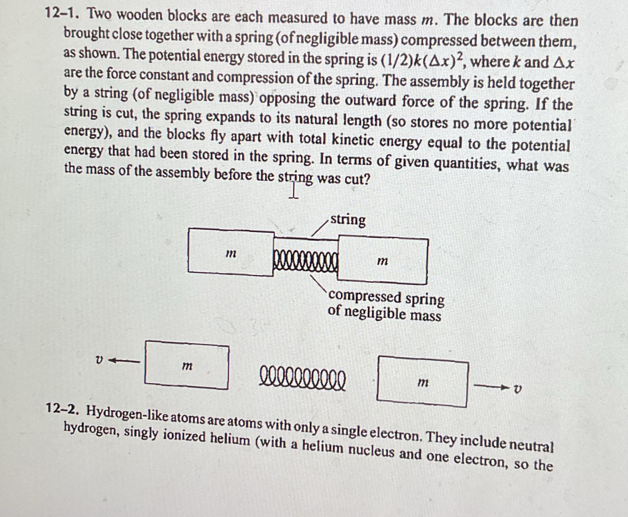 Solved 12-1. ﻿Two wooden blocks are each measured to have | Chegg.com