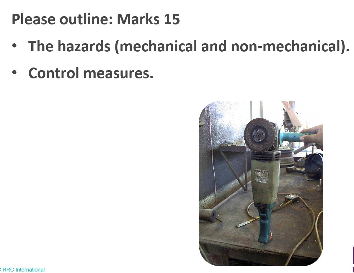 Solved Please outline:The hazards (mechanical and | Chegg.com