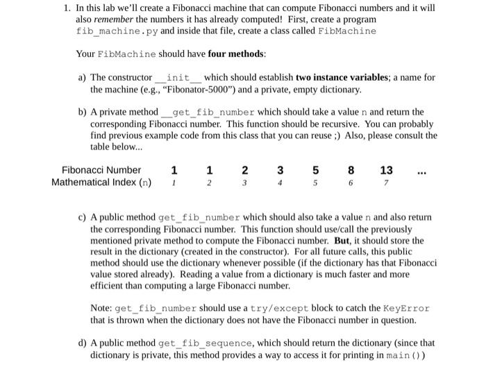 Solved 1. In this lab we'll create a Fibonacci machine that | Chegg.com