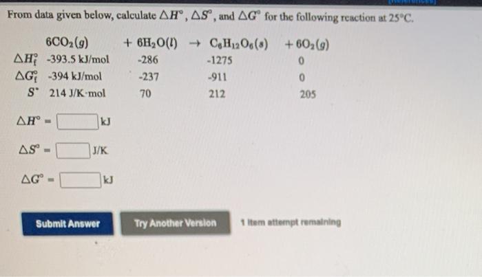 Solved From data given below, calculate AF, AS, and AG for | Chegg.com