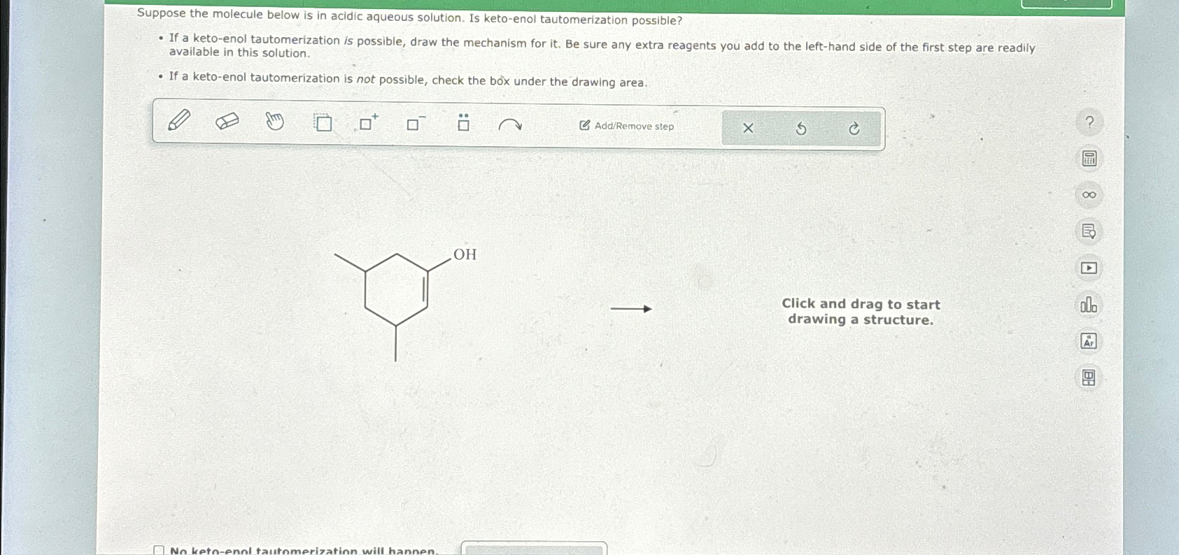Solved Suppose the molecule below is in acidic aqueous | Chegg.com