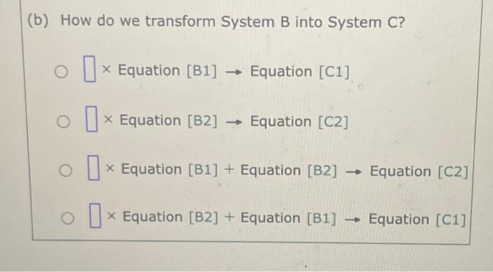 Solved Consider the following three systems of linear | Chegg.com