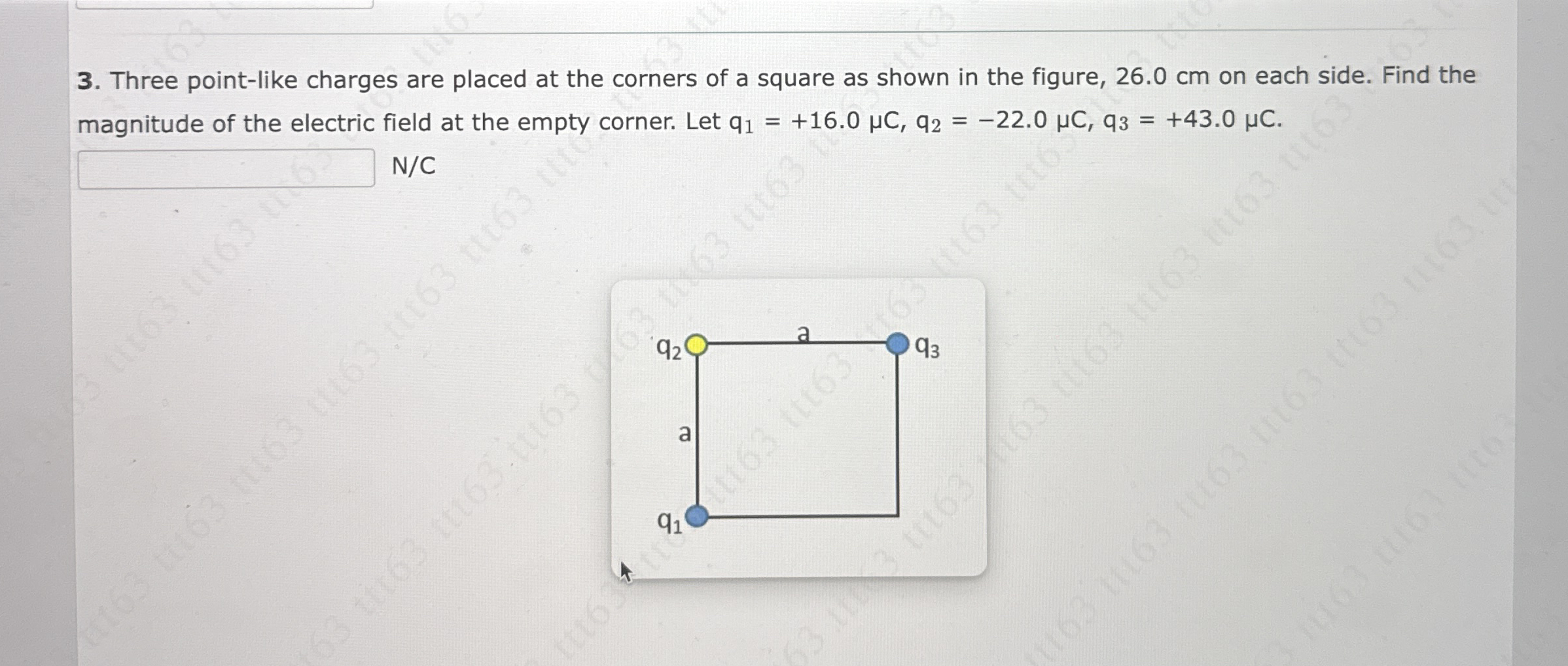 Solved Three point-like charges are placed at the corners of | Chegg.com