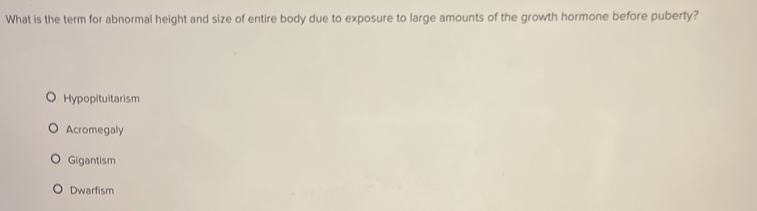 Solved What is the term for abnormal height and size of | Chegg.com