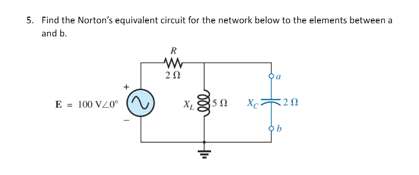 Solved Find the Norton's equivalent circuit for the network | Chegg.com