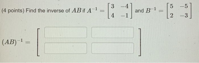 Solved (5 points) If A and B are 2 x 5 matrices, and C is a | Chegg.com
