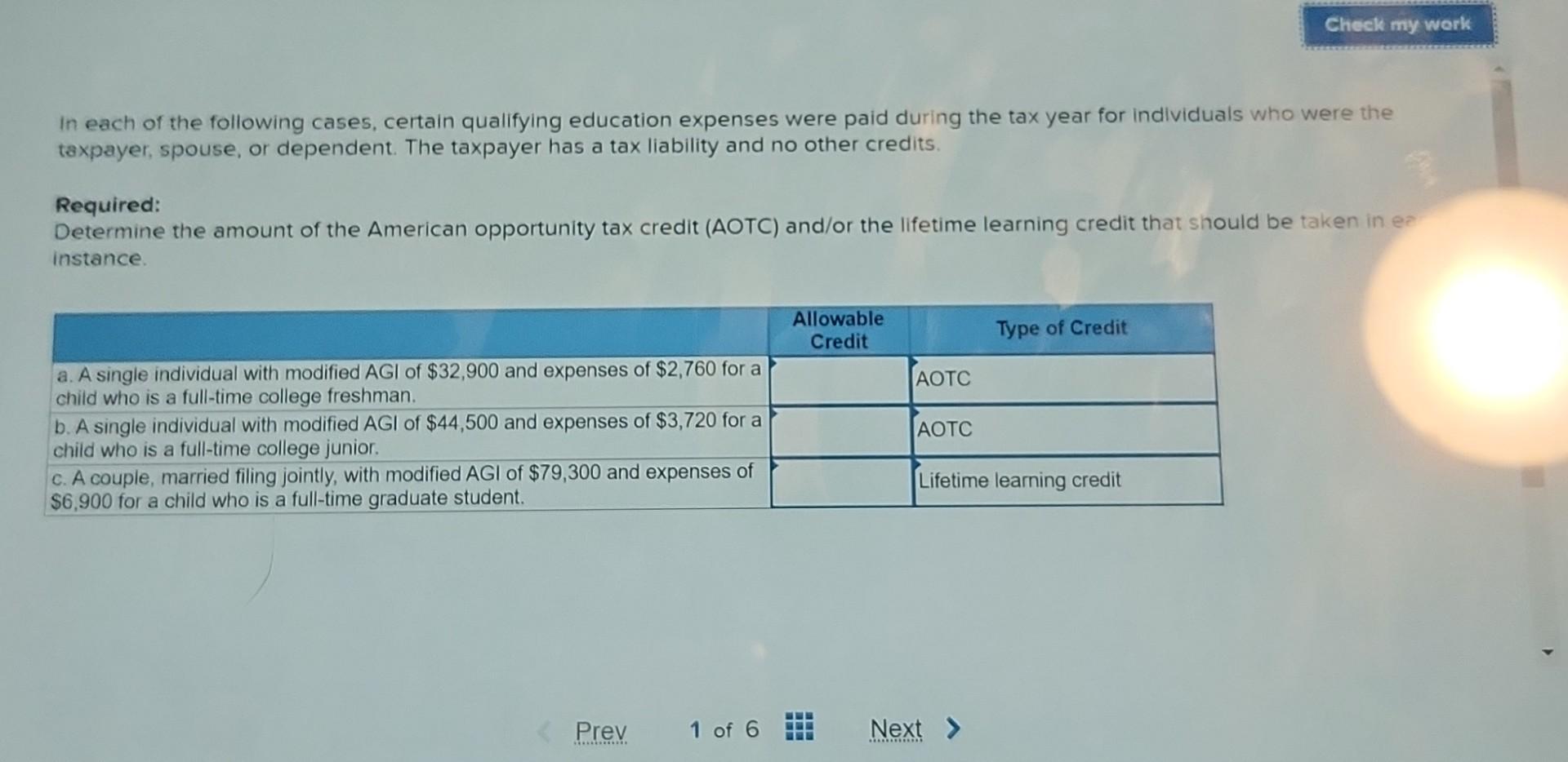 Solved In each of the following cases, certain qualifying | Chegg.com
