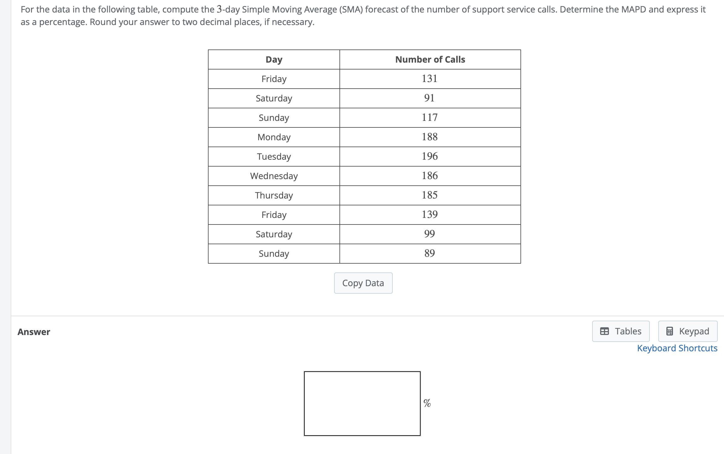Solved For the data in the following table, compute the | Chegg.com