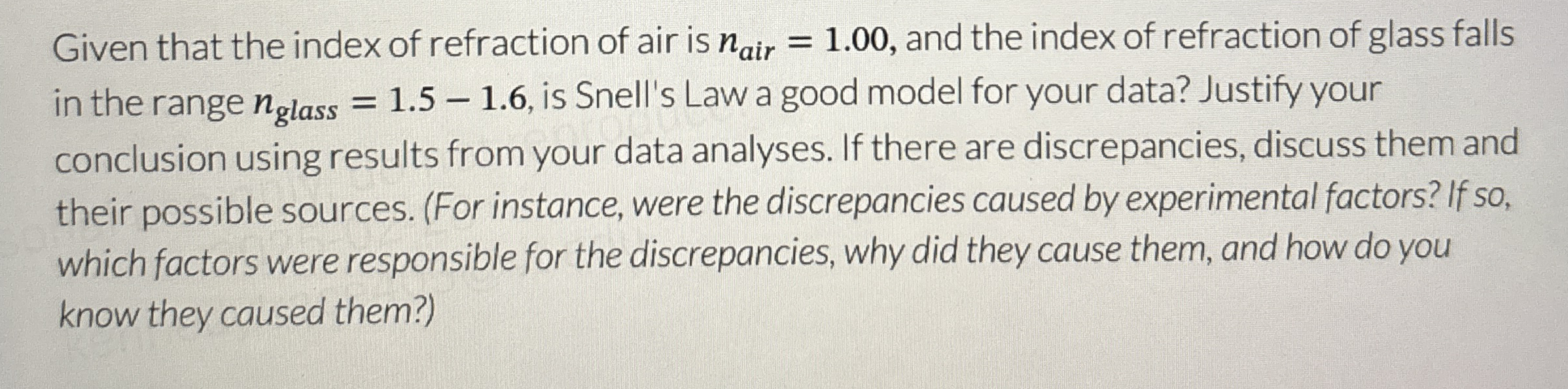 Solved Given that the index of refraction of air is | Chegg.com