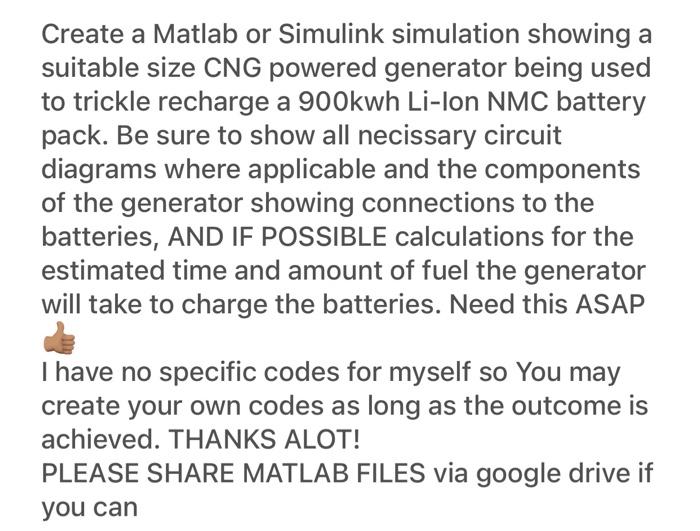 Solved Create A Matlab Or Simulink Simulation Showing A