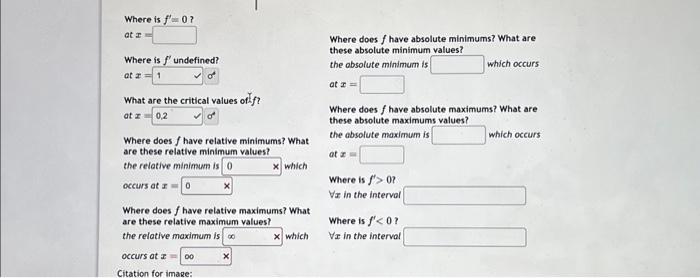 Solved The function f is graphed below. State the values | Chegg.com
