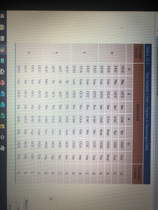 Solved Write a possible MRNA sequence that codes for each | Chegg.com