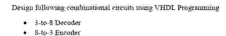 Solved Provide the code needed using VHDL Vivado Programing | Chegg.com