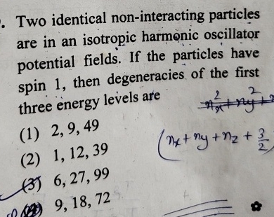 Solved Two identical non-interacting particles are in an | Chegg.com