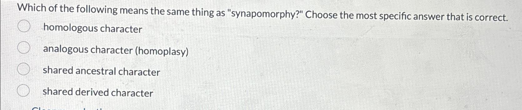 Solved Which of the following means the same thing as | Chegg.com