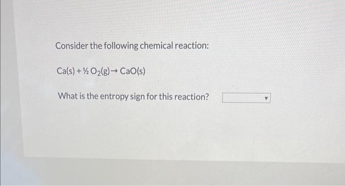 Solved Consider the following chemical reaction: | Chegg.com