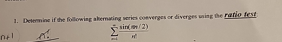 Solved Determine if the following alternating series | Chegg.com
