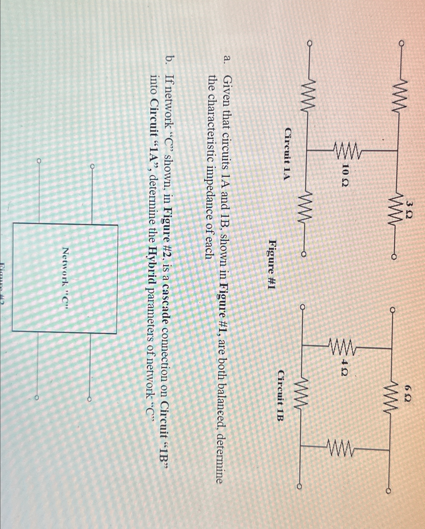 Solved #1a. ﻿Given that circuits 1A and 1B, ﻿shown in Figure | Chegg.com