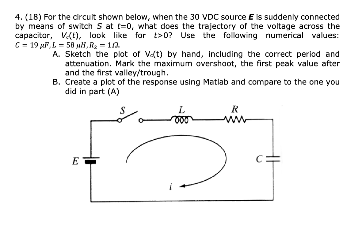 Solved (18) ﻿For the circuit shown below, when the 30 ﻿VDC | Chegg.com