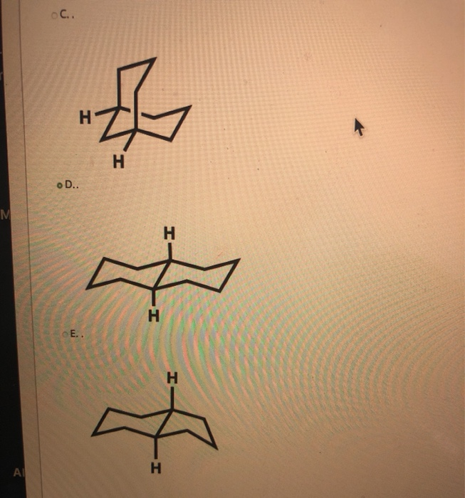 Solved Choose the correct structure of trans-decalin a.k.a. | Chegg.com