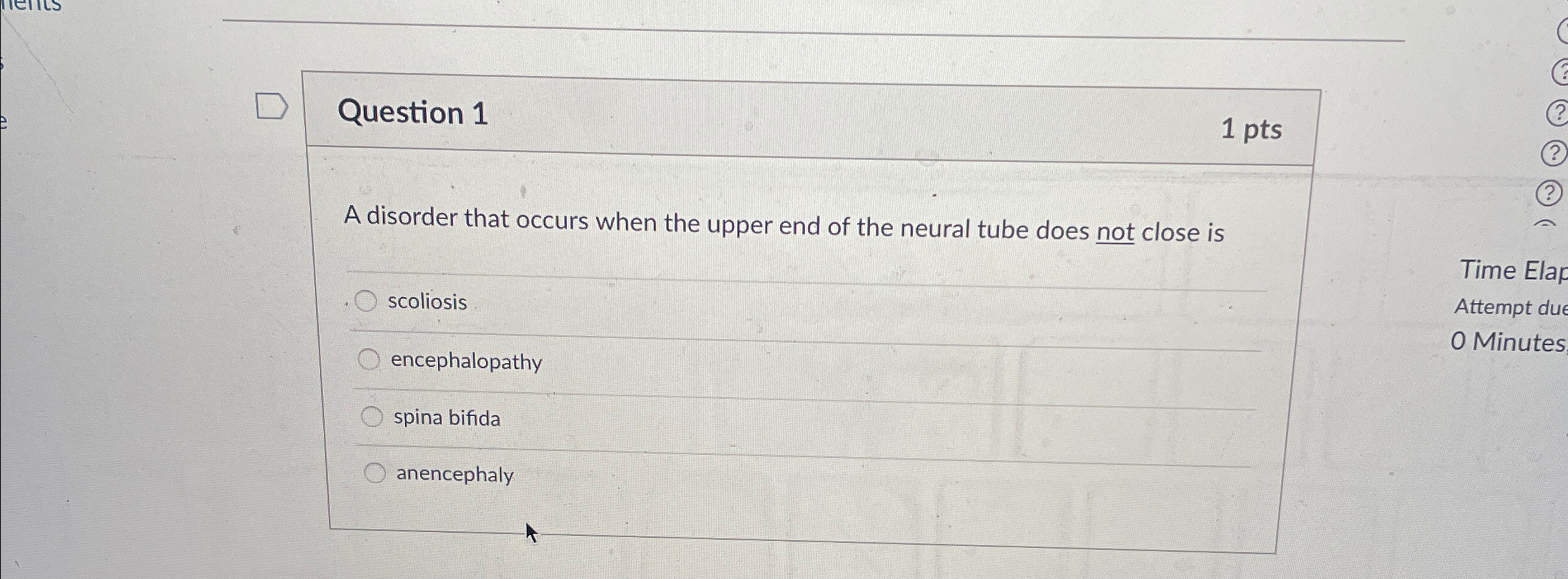 Solved Question 11 ﻿ptsA disorder that occurs when the upper | Chegg.com