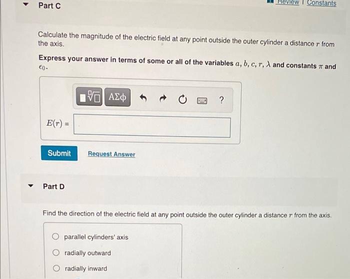 Solved Review Constants Part A Calculate the magnitude of | Chegg.com