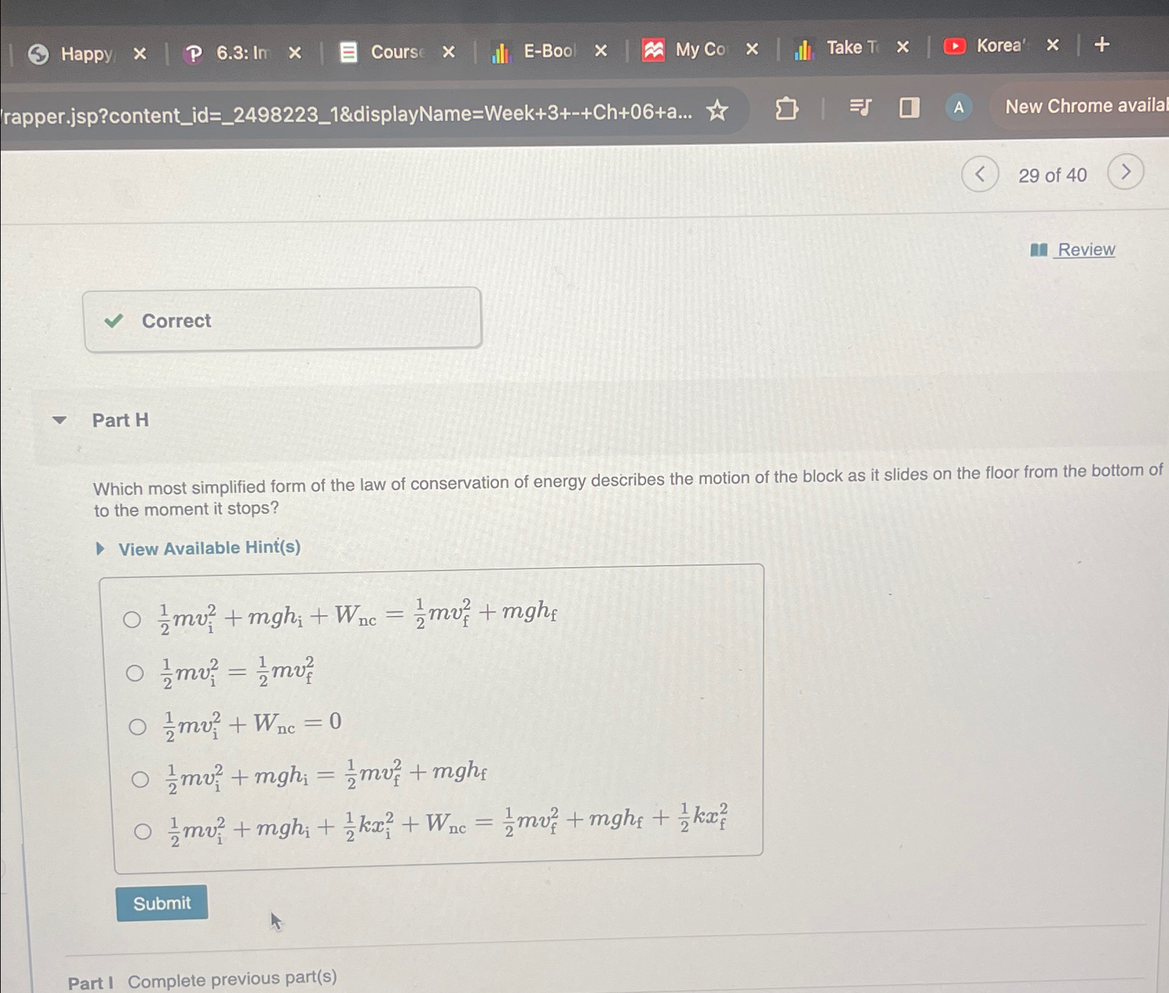 Solved Happy\\n6.3: In\\nCours\\nMy Co\\nTake | Chegg.com