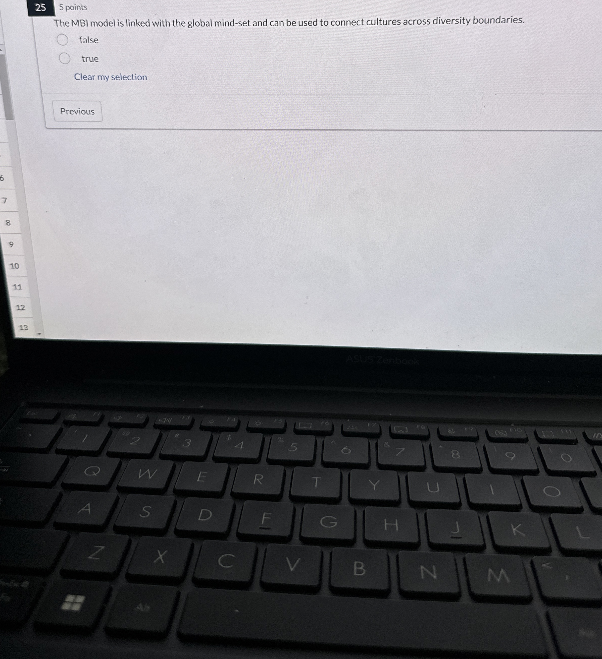 Solved The MBI model is linked with the global mind-set and | Chegg.com