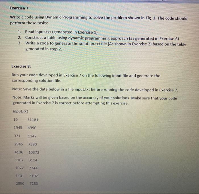 Solved ?. Ay Knapsack Problem Example of a one-dimensional | Chegg.com