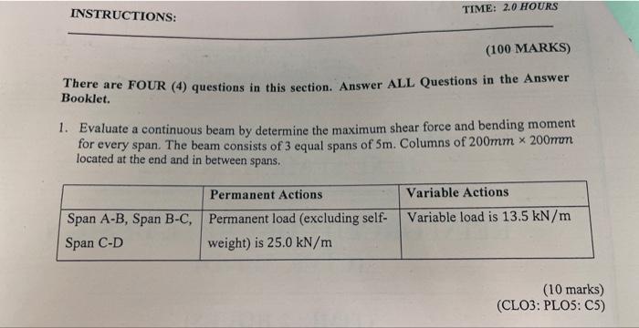 Solved There are FOUR (4) questions in this section. Answer | Chegg.com