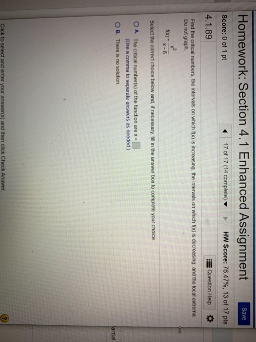 Solved Save Homework Section 4 1 Enhanced Assignment Score