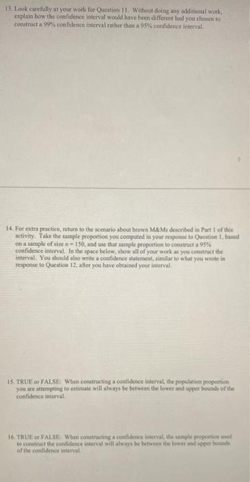 Solved Part 2: Practice constructing confidence intervals | Chegg.com