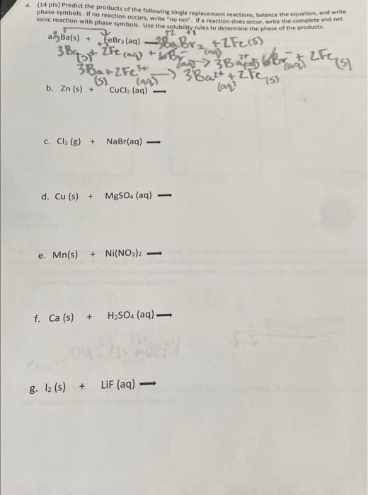 Solved 4. (14 pts) Predict the products of the following | Chegg.com Solved 4. (14 pts) Predict the products of the following | Chegg.com