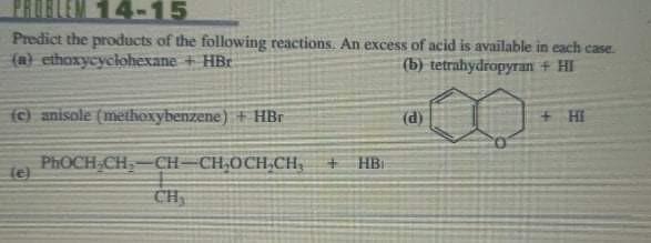 Solved 14-15 Predict the products of the following | Chegg.com
