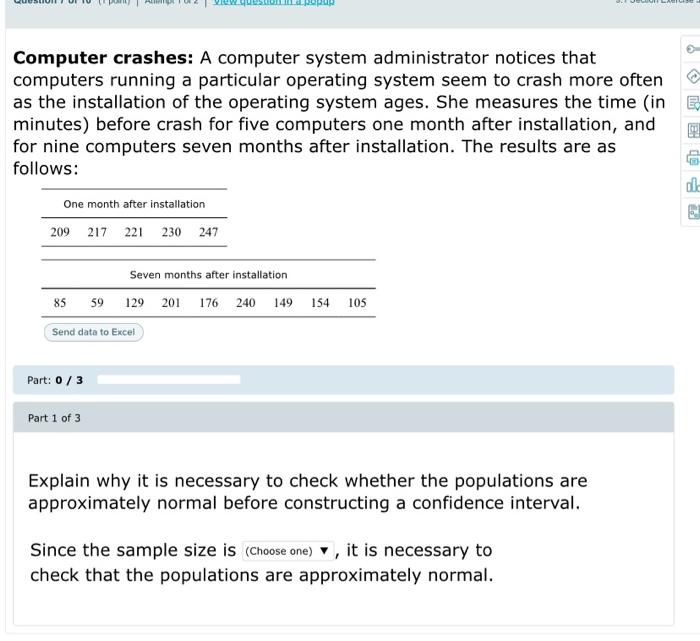Solved Computer crashes: A computer system administrator | Chegg.com