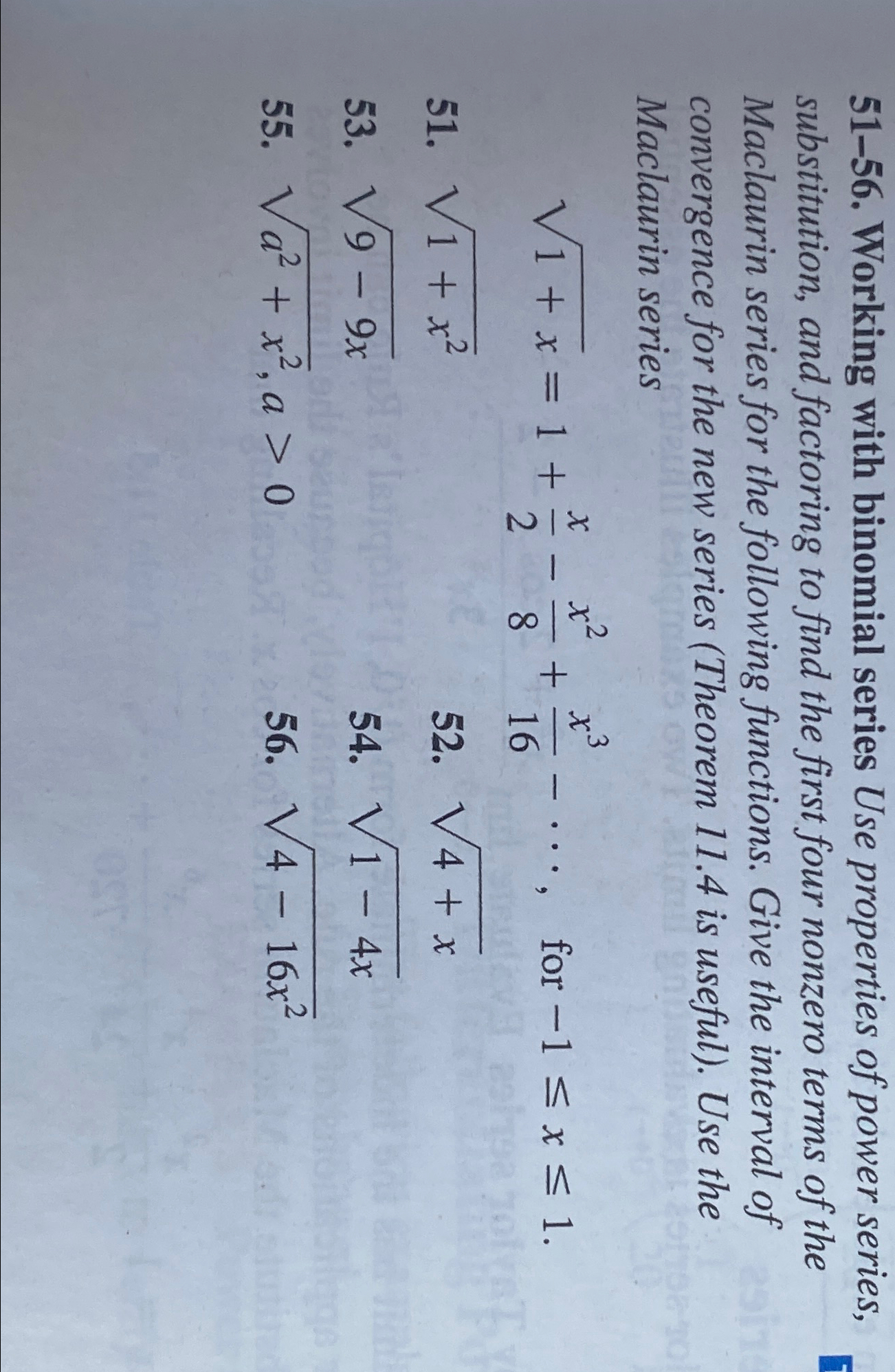 51 56 ﻿working With Binomial Series Use Properties
