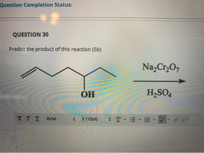 Solved Question Completion Status: QUESTION 30 Predict the | Chegg.com