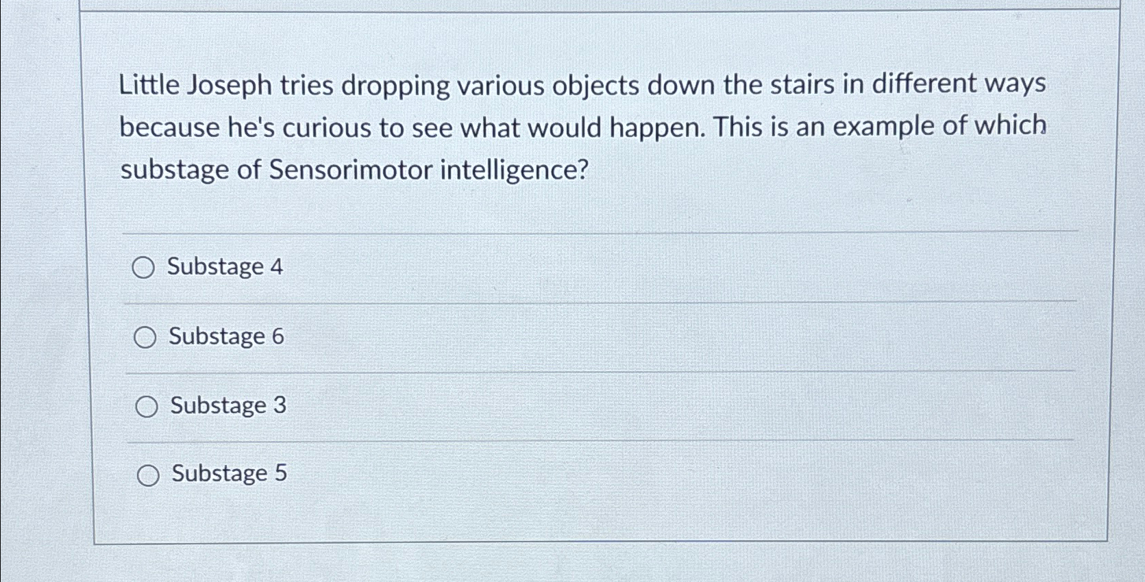 Solved Little Joseph tries dropping various objects down the | Chegg.com