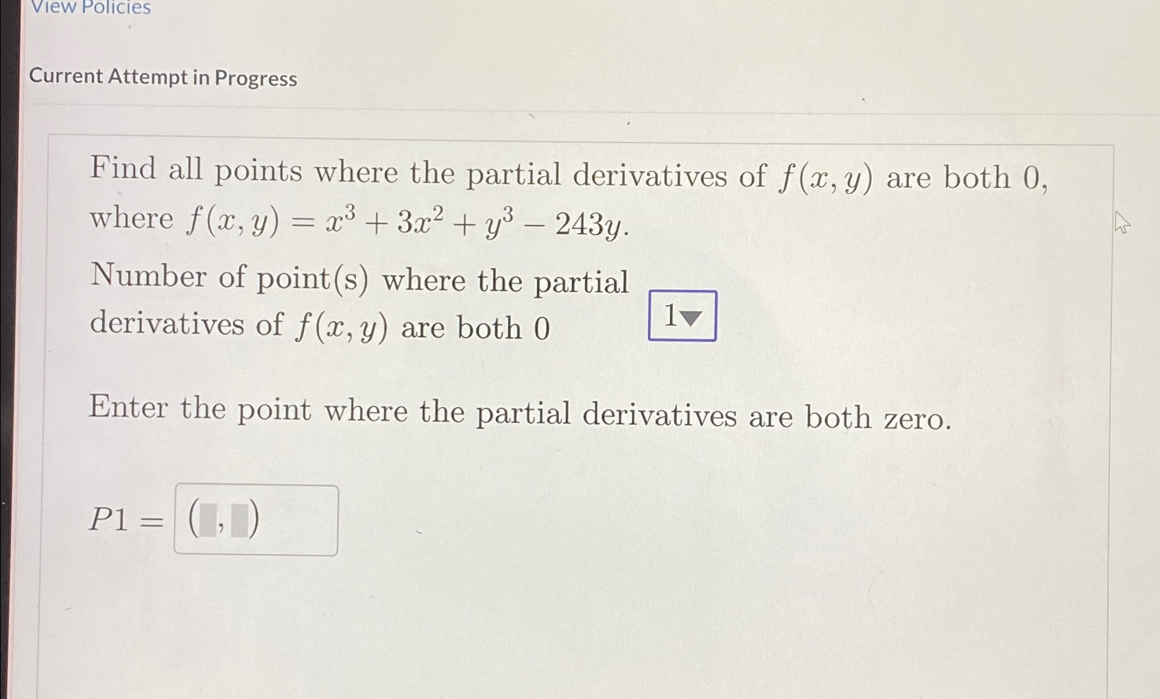 Solved View PoliciesCurrent Attempt in ProgressFind all | Chegg.com