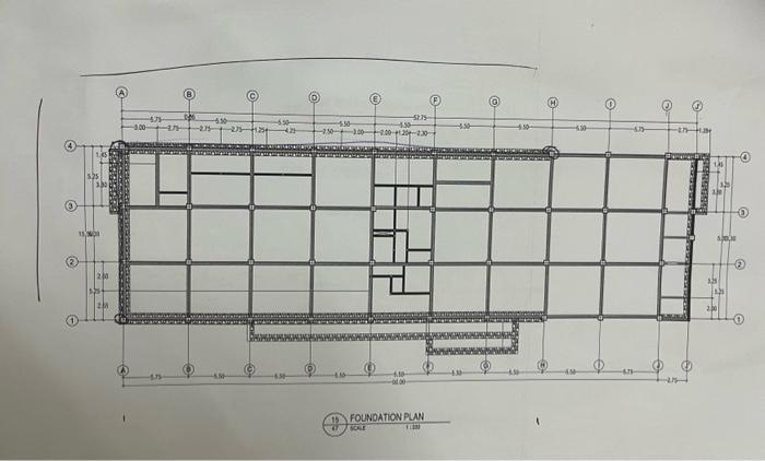 Solved 2) Figure below shows foundation plan and its detail. | Chegg.com